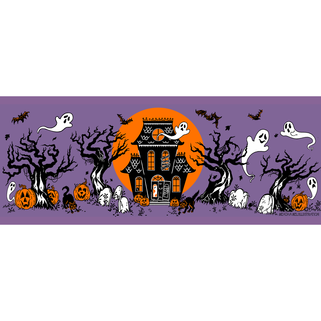 Ghostly Manor Giclee Print – Meagan Meli