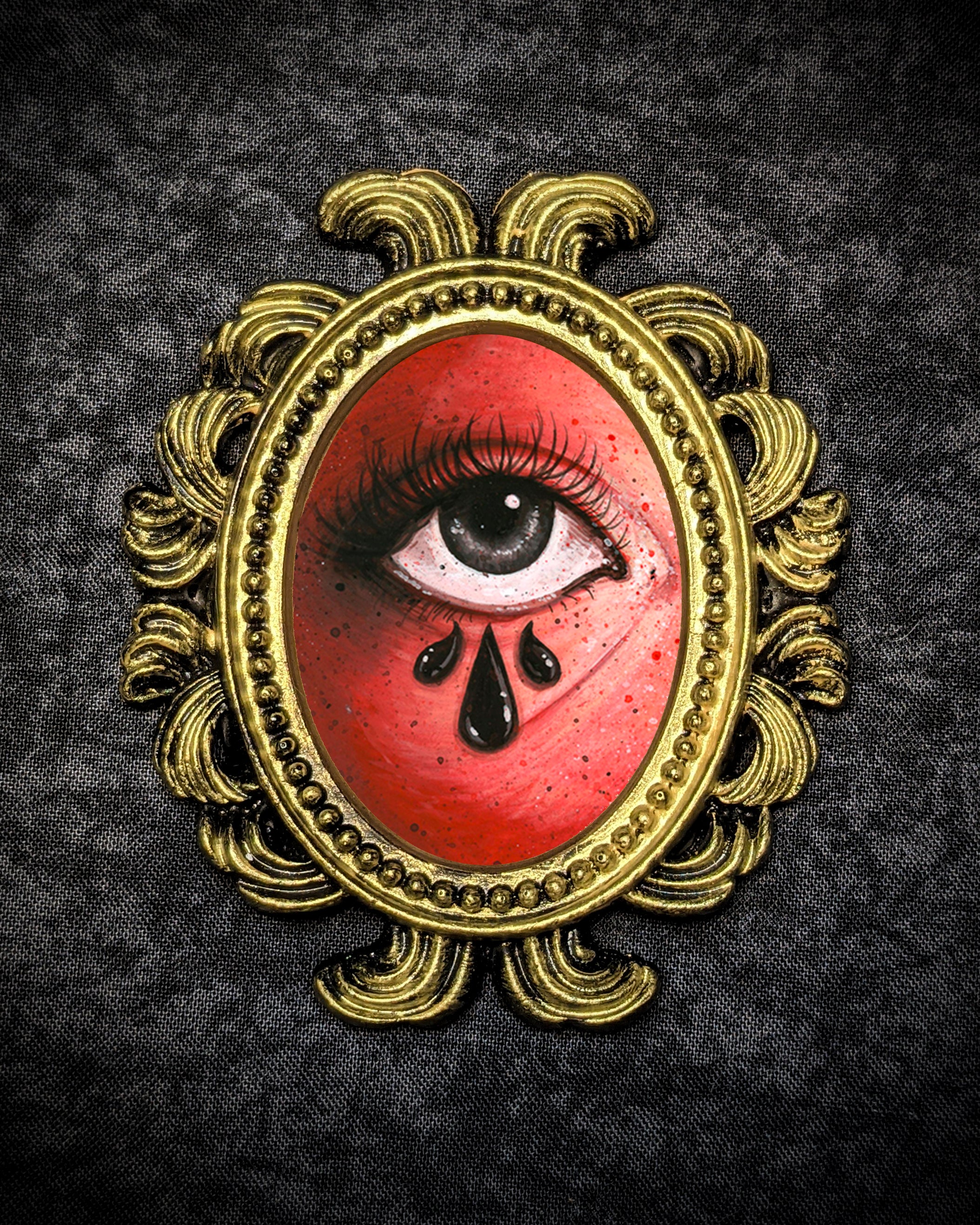 Three Tears Small Framed Print – Meagan Meli